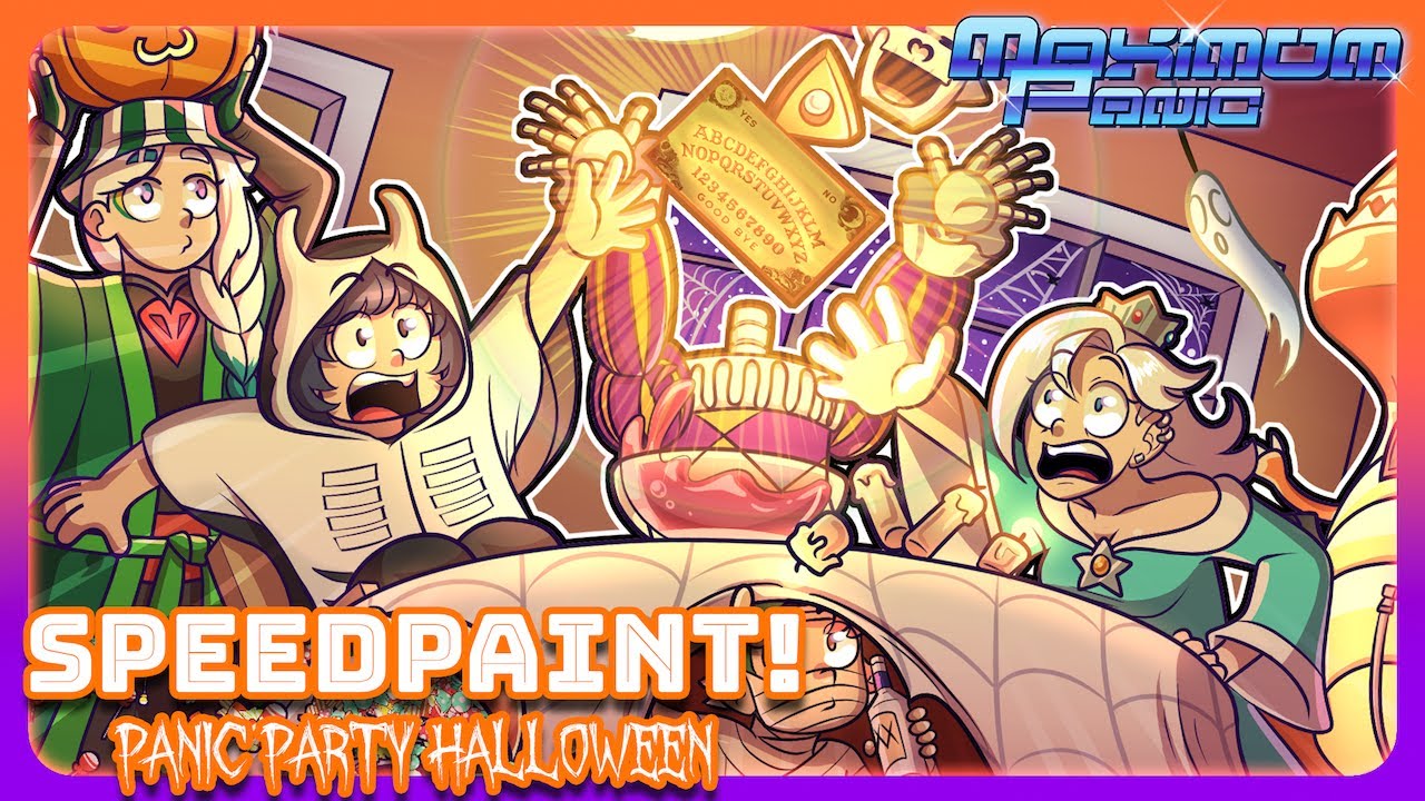 SPEEDPAINT! | A Panic Party Halloween! 🎃 - YouTube