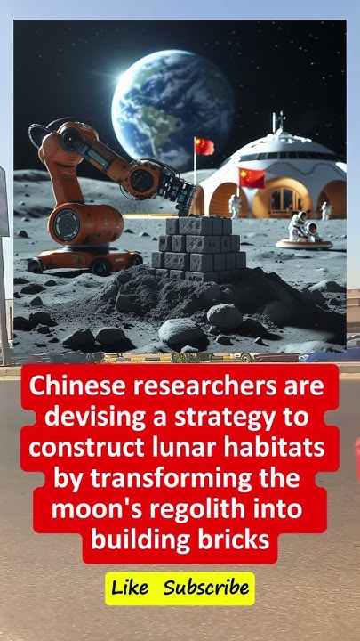 🌑 “Building houses on the Moon!” — China turns lunar soil into bricks! 🔹 3D printing using only ...