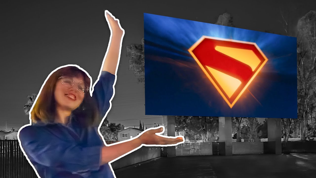 Lety Does Watching “Superman” at the Drive-In - YouTube