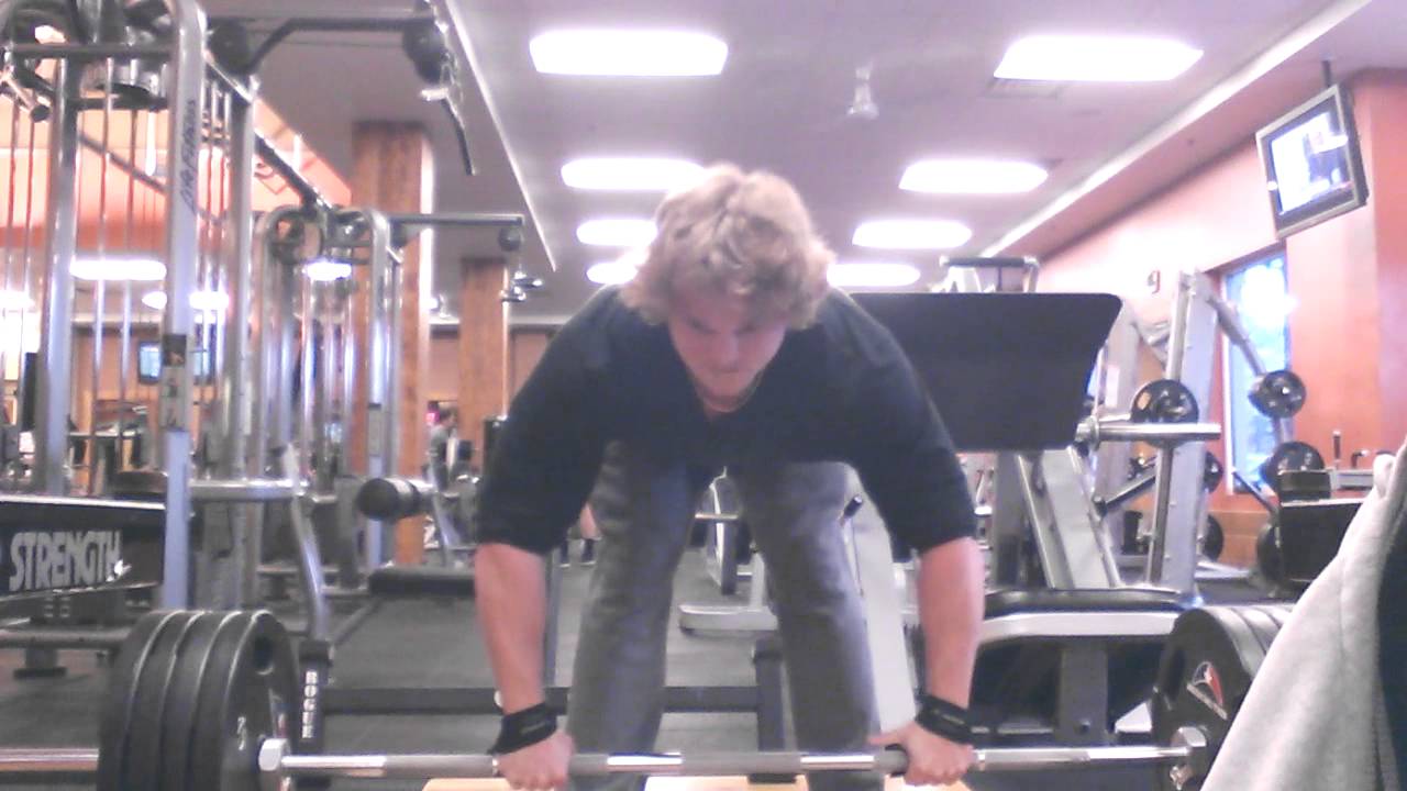 Jerry Maitland 405 stiff leg dead lift - YouTube