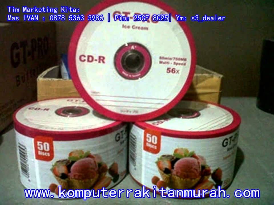 jual cd-r GT pro ice cream, cd blank murah surabaya - YouTube