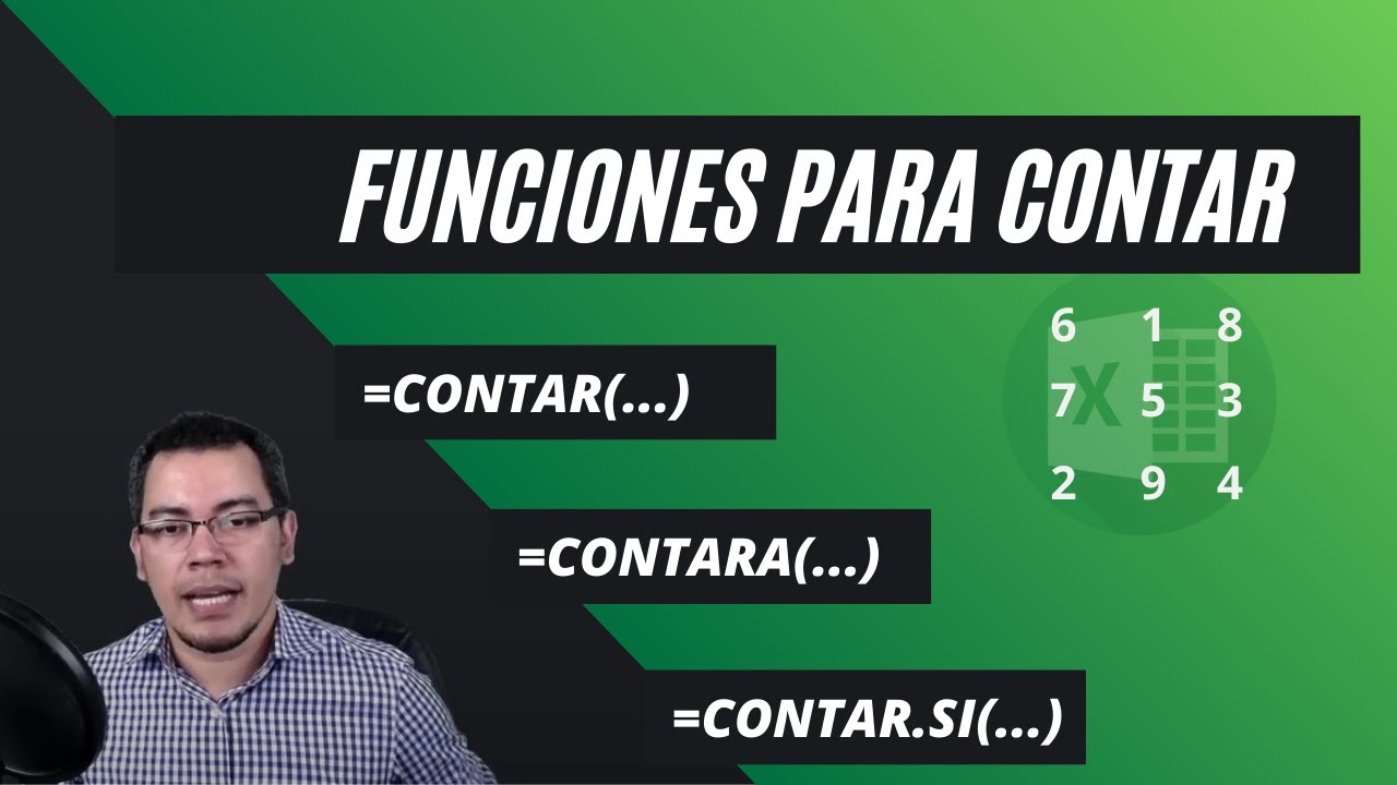 Como usar la función CONTAR, CONTARA y CONTAR.SI 🚀 curso de excel - YouTube