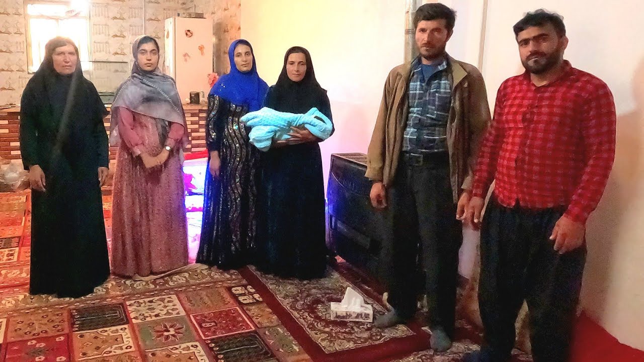 Shahin and Atabek go to visit a family, Shahin, Atabek, Khurshid and ...
