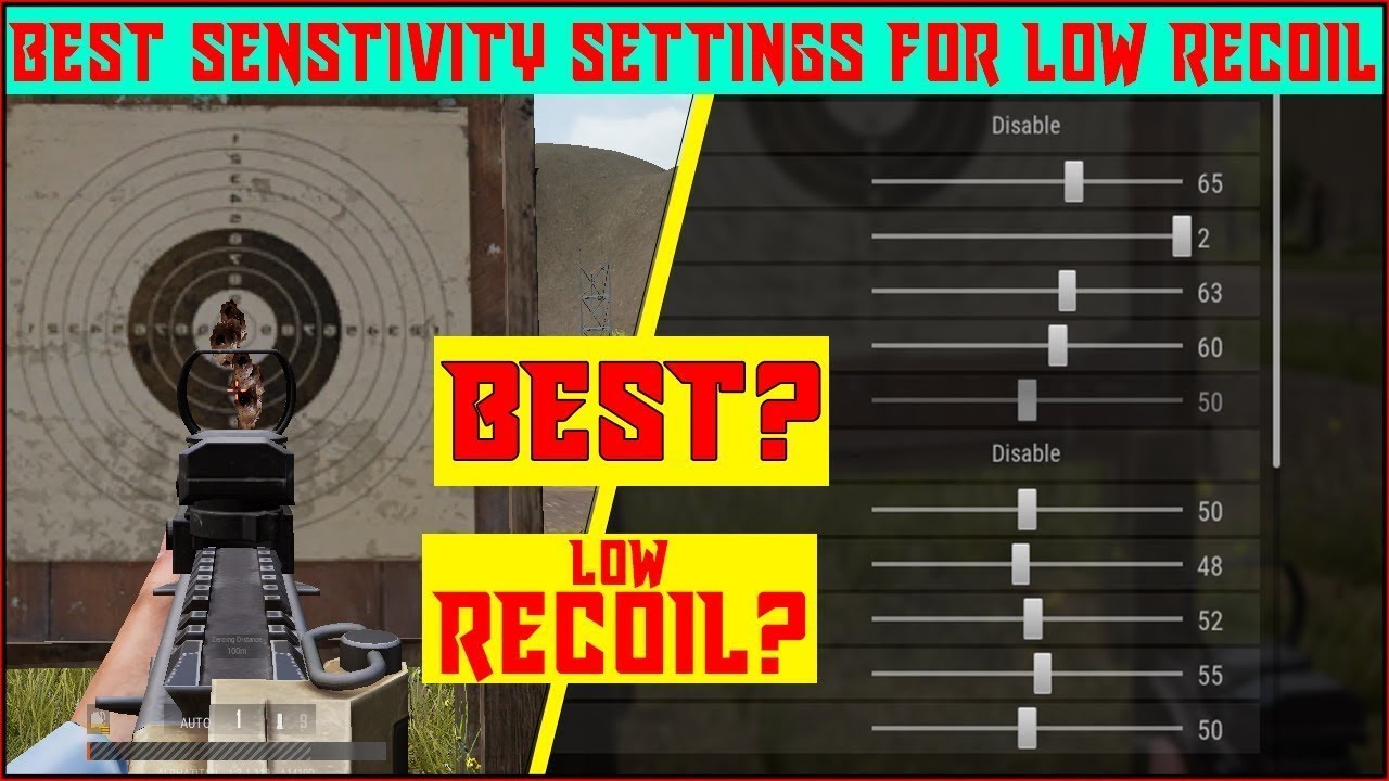 BEST PUBG PC 2023 Low Recoil Control Sensitivity Settings Guide | How ...