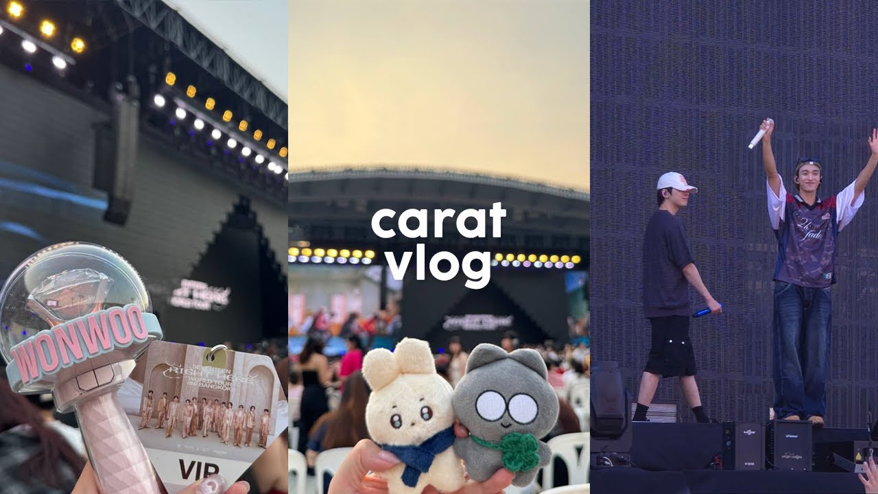 carat vlog💎 | seventeen right here in bangkok 🇹🇭, svt hotel package ...