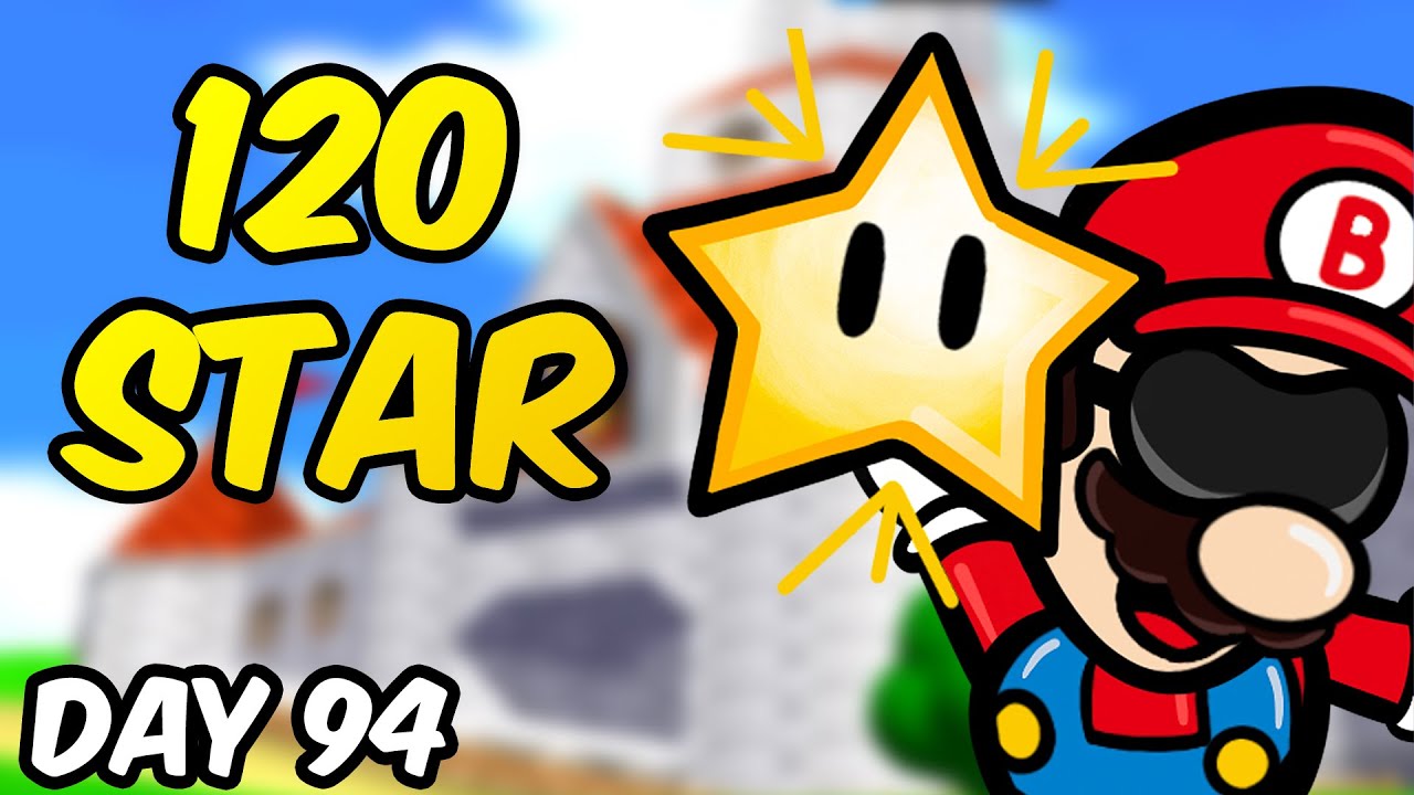 BLINDFOLDED SM64 - 120 Star SSL (Day 94) and Visual Speedruns! - YouTube