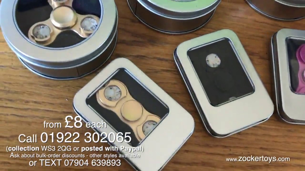 How to use Metal LED Fidget Spinners - Zocker Toys UK - YouTube