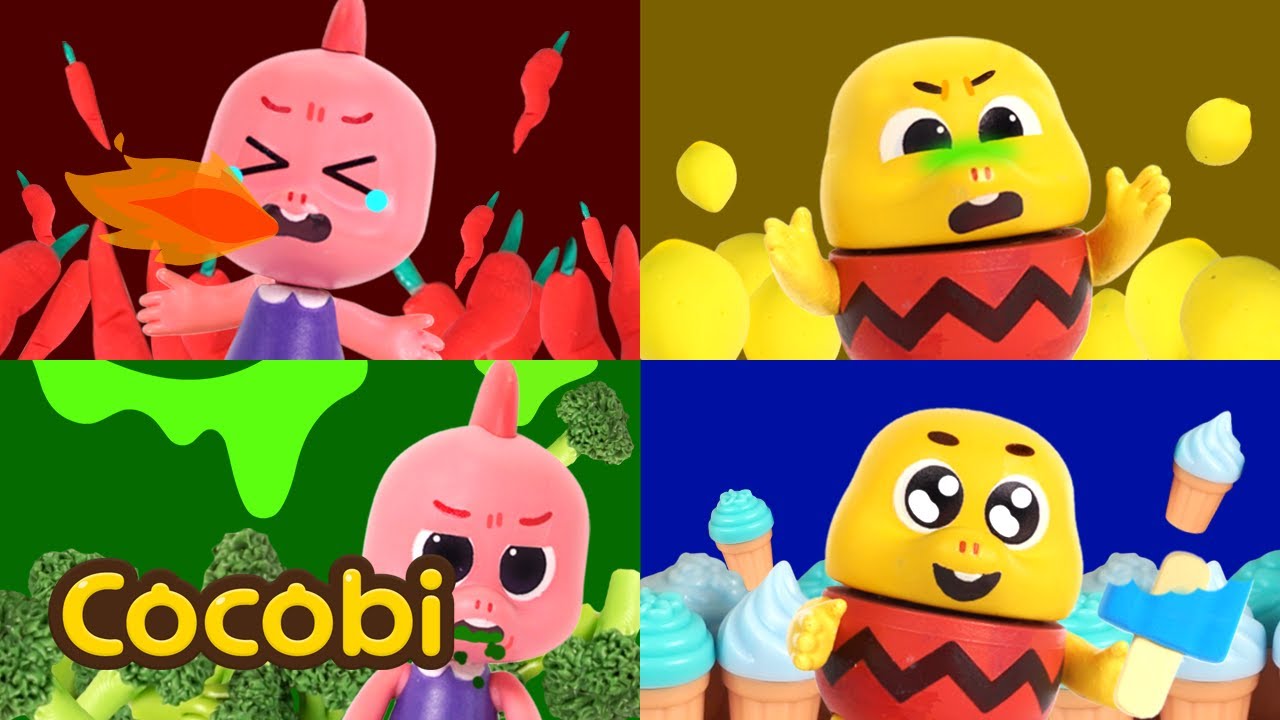 Wow! Color Foods & Flavours🥗 + More Best Songs for Kids | Cocobi ...