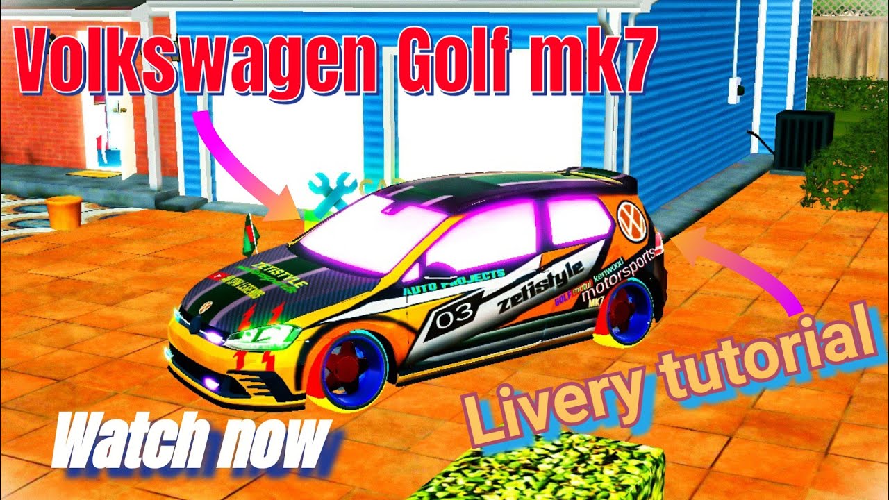 Volkswagen golf mk7 livery tutorial.Car Parking Multiplayer.#viralvideo ...