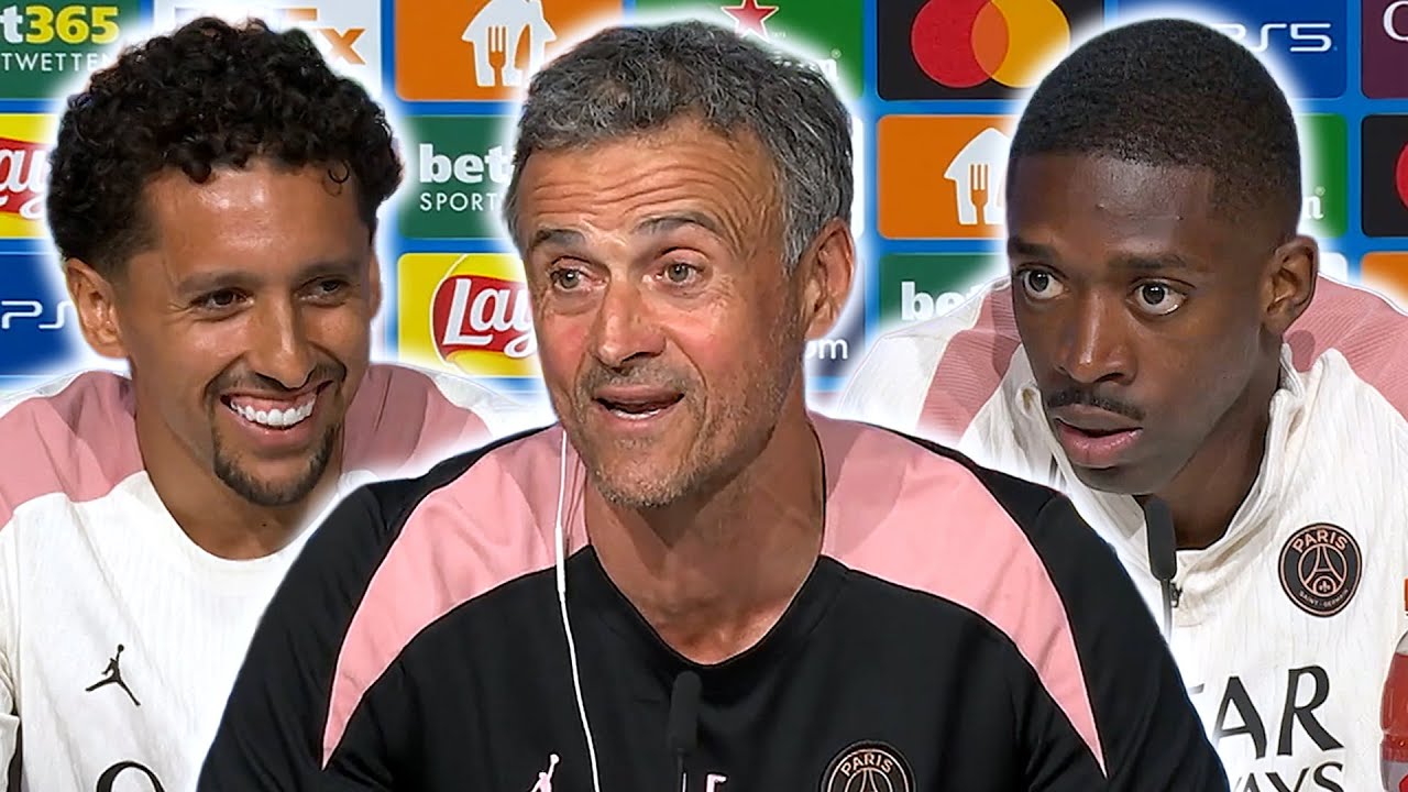 Luis Enrique, Marquinhos, Ousmane Dembélé | PSG v Inter Milan ...