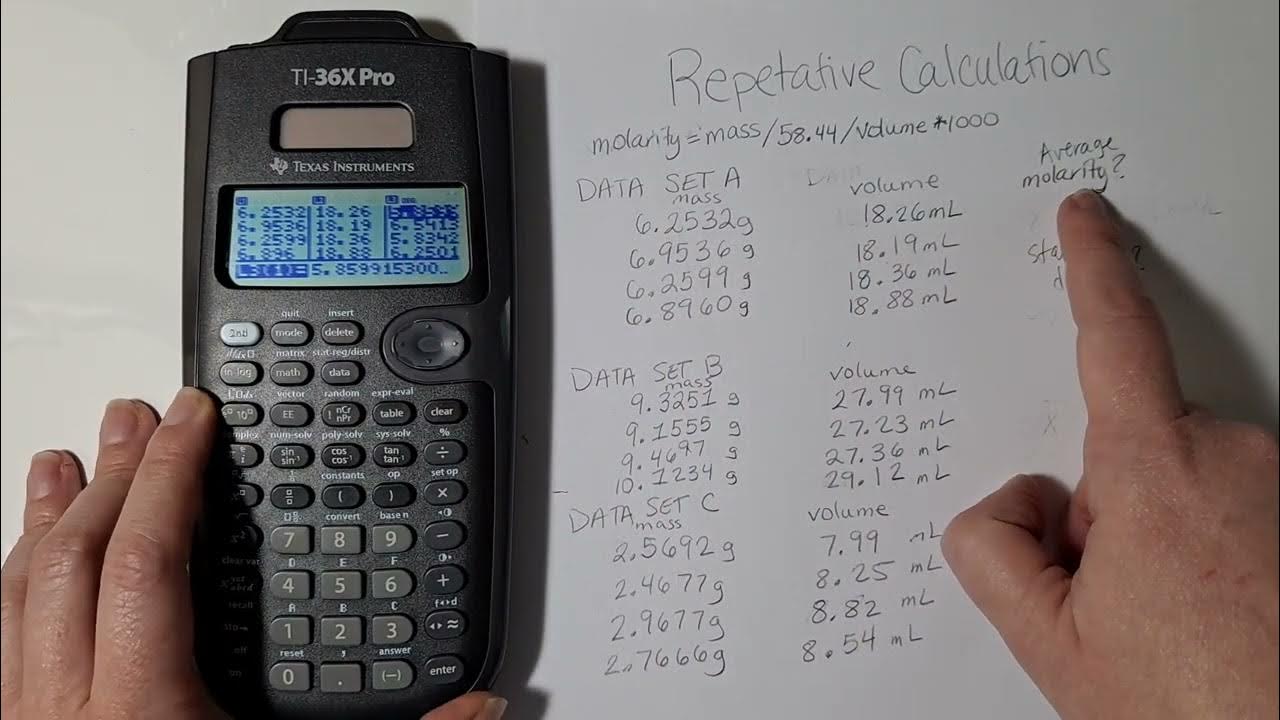 TI 36X Pro Data Menu For Repetitive Calculations And Statistics ti-36x-pro-data-menu-for-repetitive-calculations-and-statistics