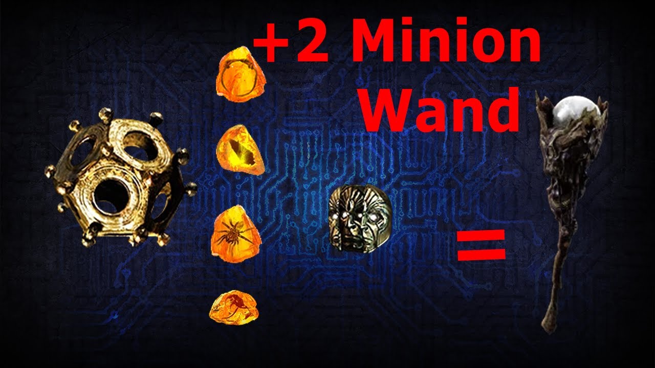 PathOfExile 3.18 | How To Craft +2 Minion Wand For Mage Skeleton And ...
