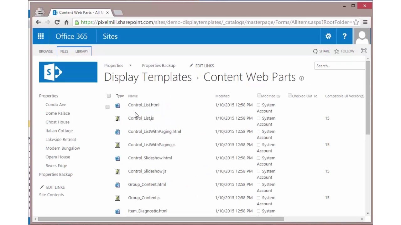Breaking Down Display Templates - Demo 1 - Display Template Location ...