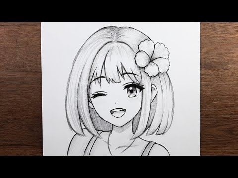 Anime kız nasıl çizilir - Kolay adım adım anime çizimi