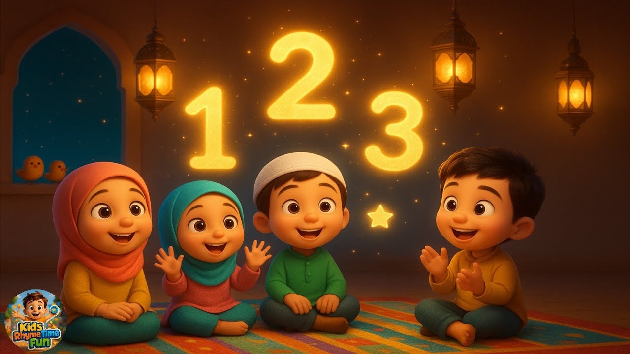 Islamic Numbers Song for Kids | Let's Count to 10 | @KidsRhymeTimeFun ...