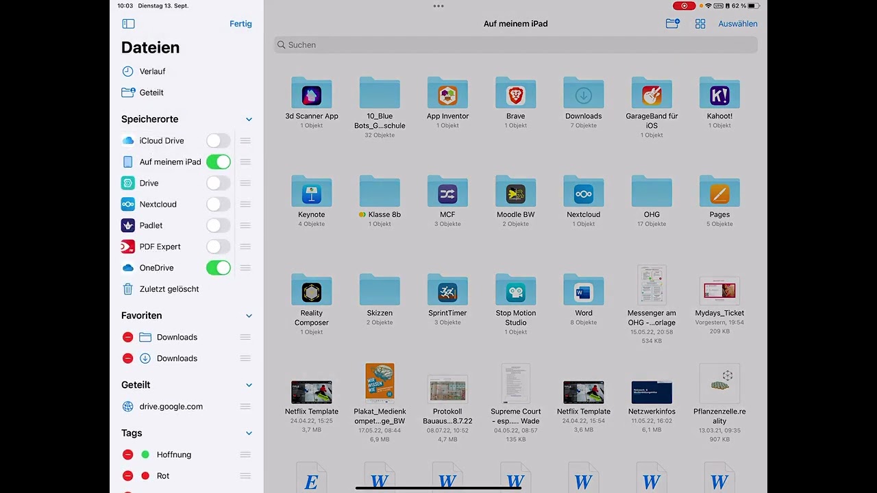 iPad - Nextcloud in der Dateien App anzeigen lassen - YouTube