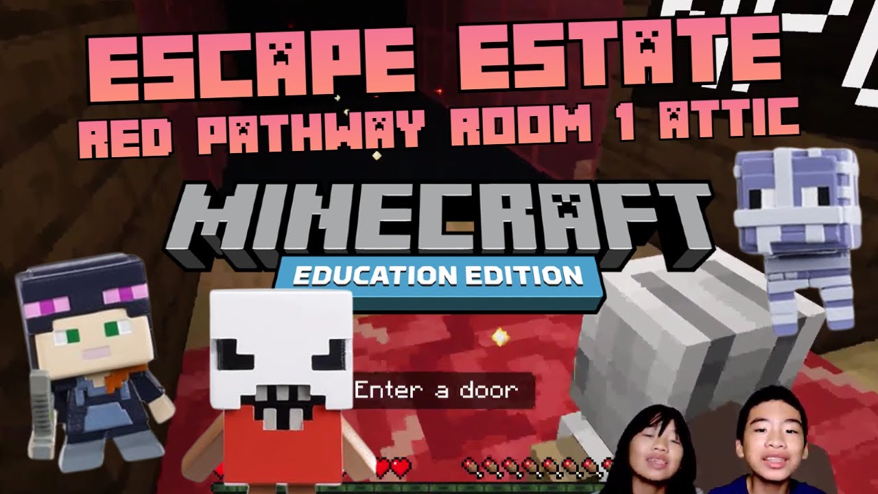 How to Code *ESCAPE ESTATE: RED PATHWAY ROOM 1 ATTIC * in MINECRAFT ...