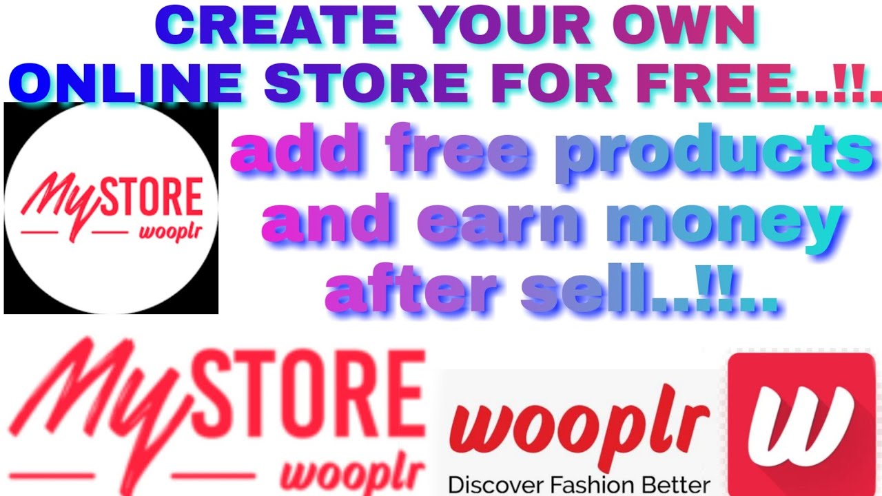 CREATE YOUR OWN STORE. YOUR OWN ONLINE STORE IS HERE GUYS.WOOPLR.COM ...