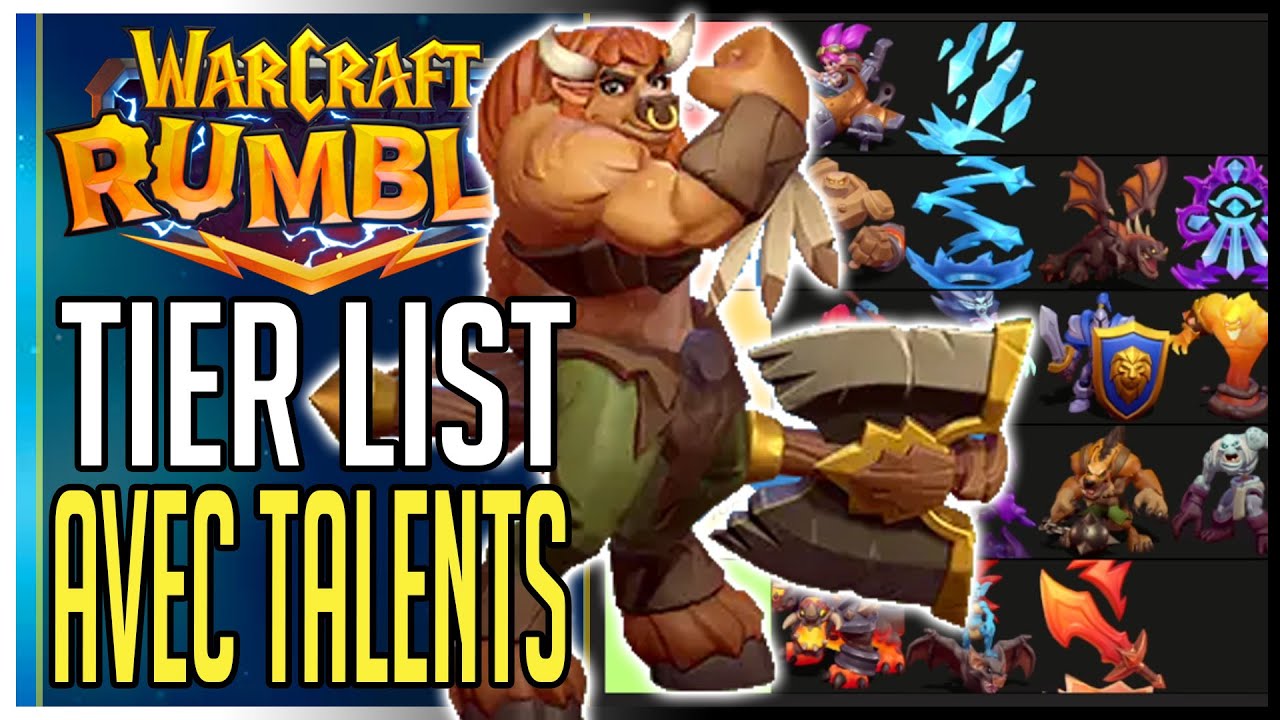 📱WARCRAFT RUMBLE TIER LIST LEADERS & MINIS AVEC TALENTS ! - YouTube