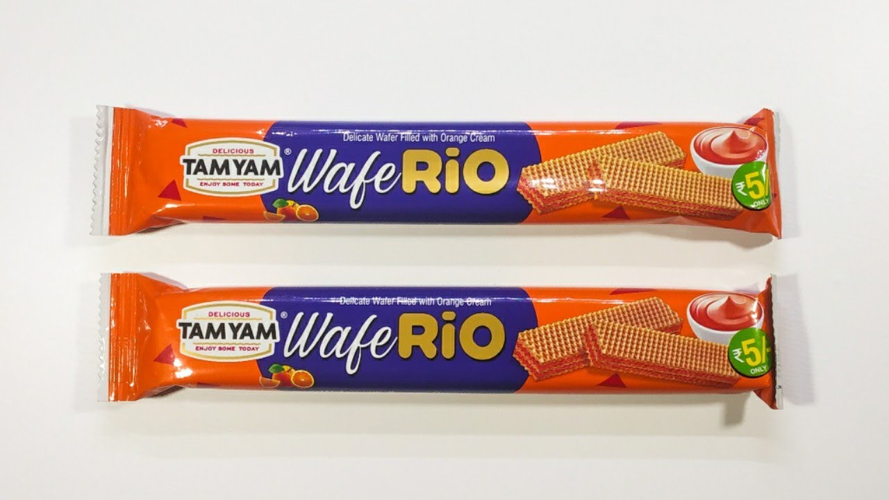 Tam Yam WafeRio orange flavour #viral #foodie #orange #foodvlog # ...