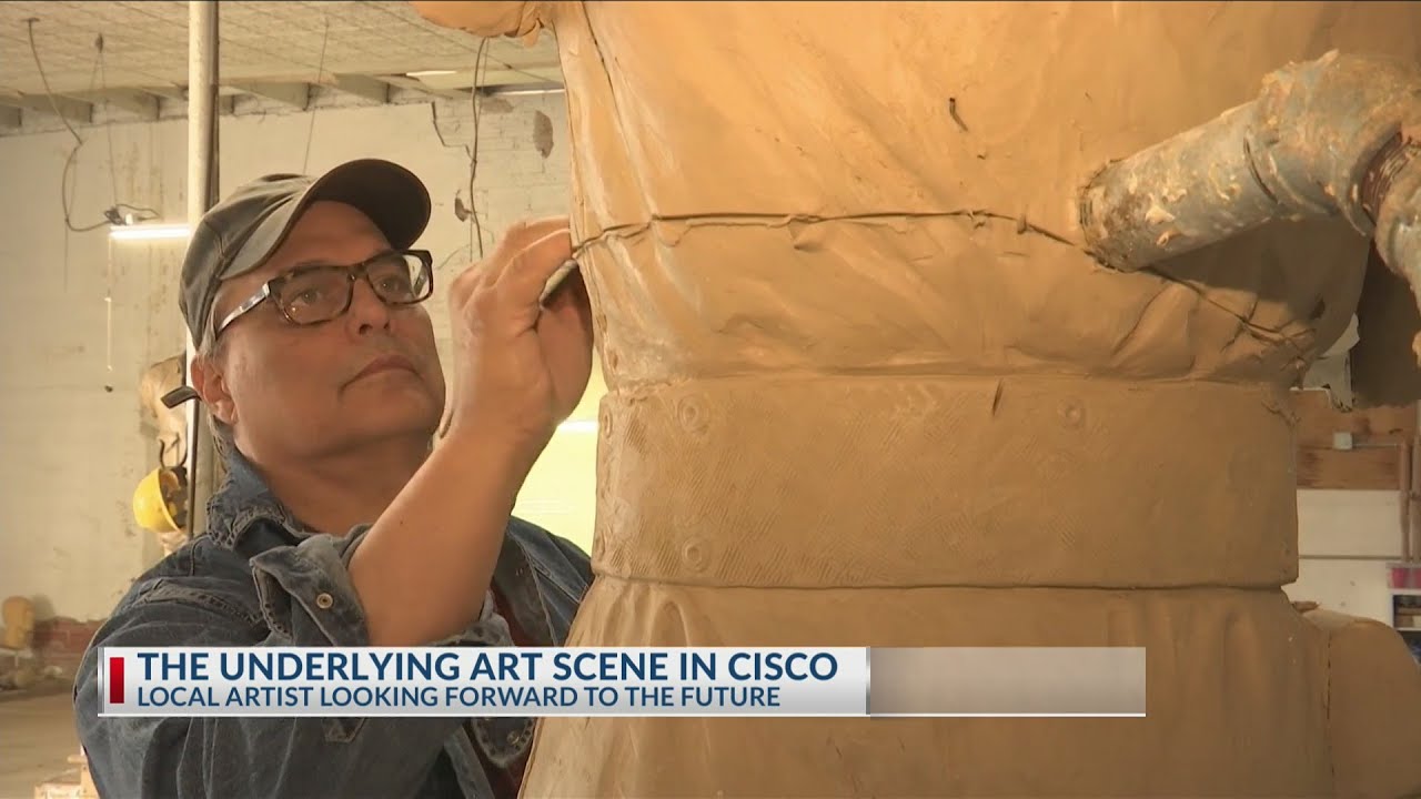 Sculptor's second statue could signal flourishing Cisco art scene - YouTube