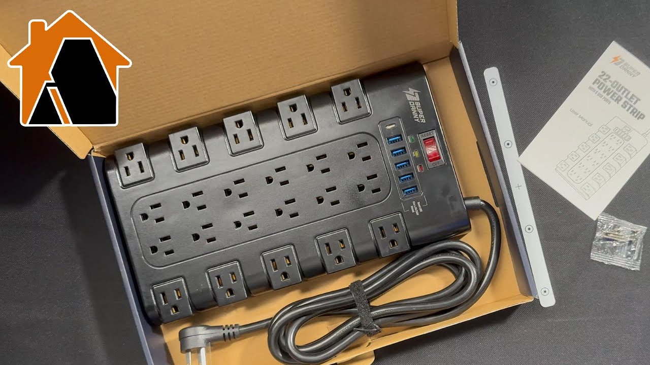 SUPERDANNY Surge Protector with 22 AC Outlets! - YouTube