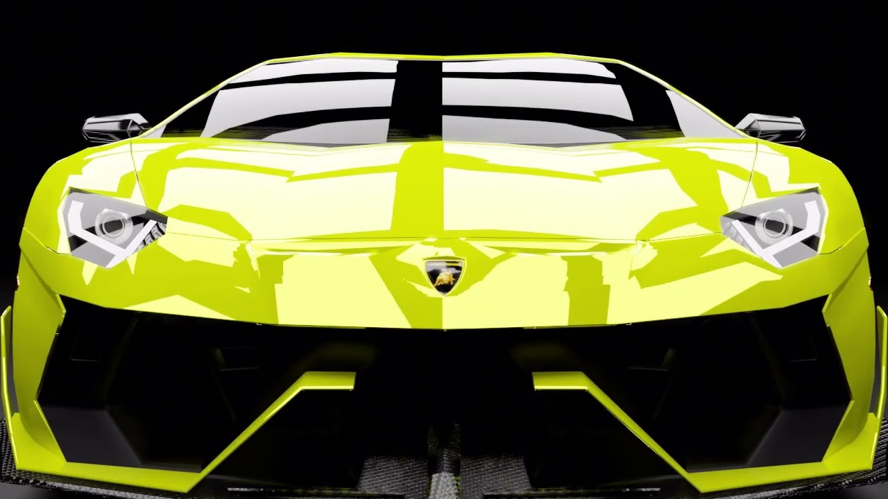 car (lamborghini aventador SVJ) cinematic animation in blender - YouTube