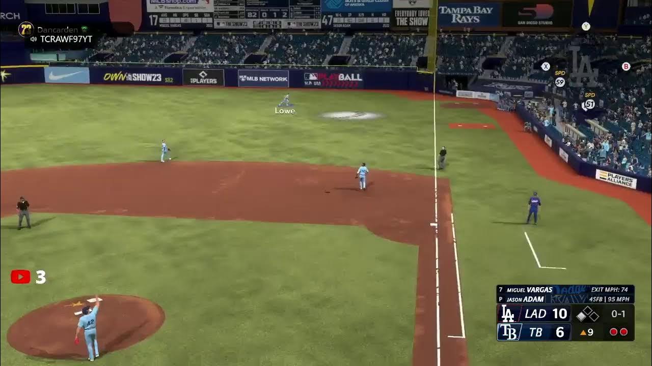 DODGERS @ RAYS MLB 23 FT SOUP (2-1) - YouTube