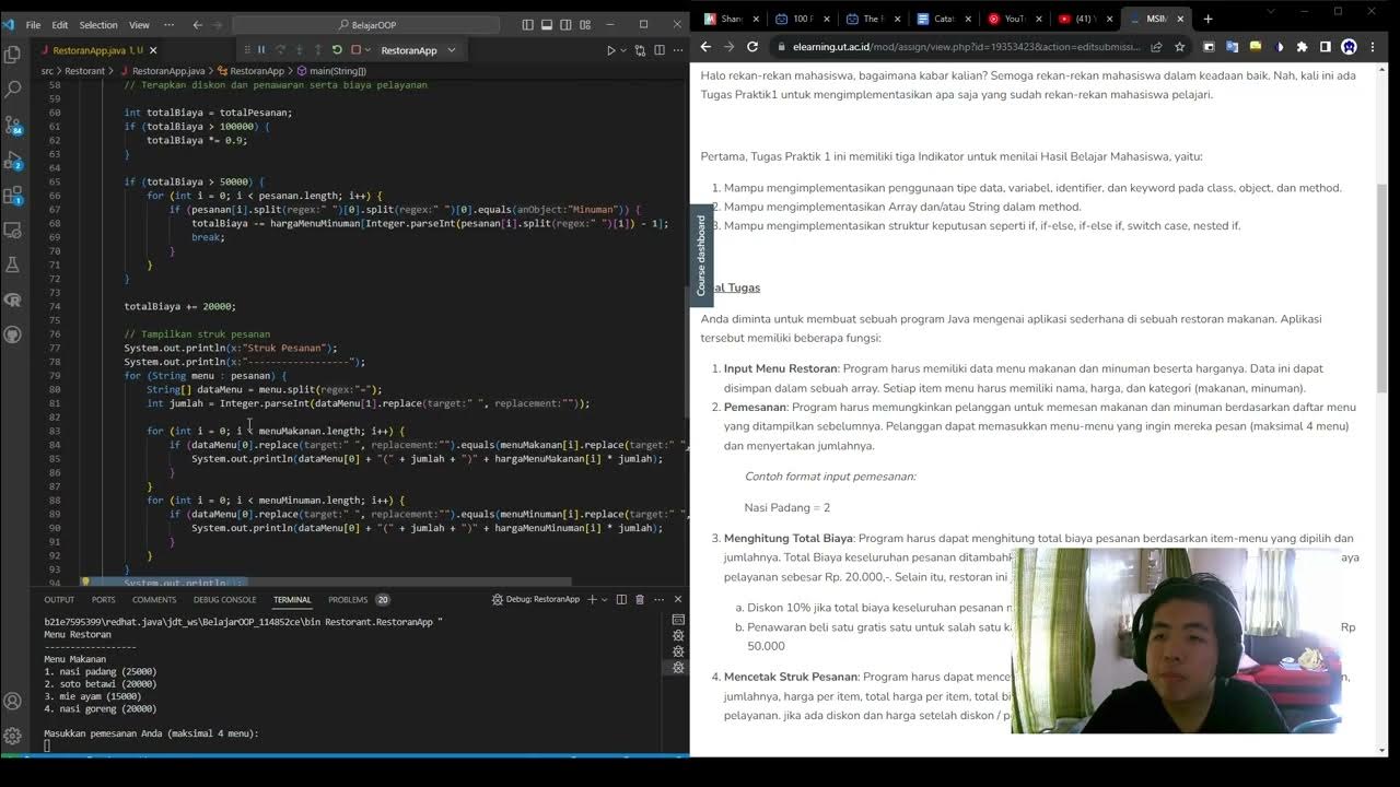 Tugas 1 UT Pemrograman Berbasis Desktop - YouTube