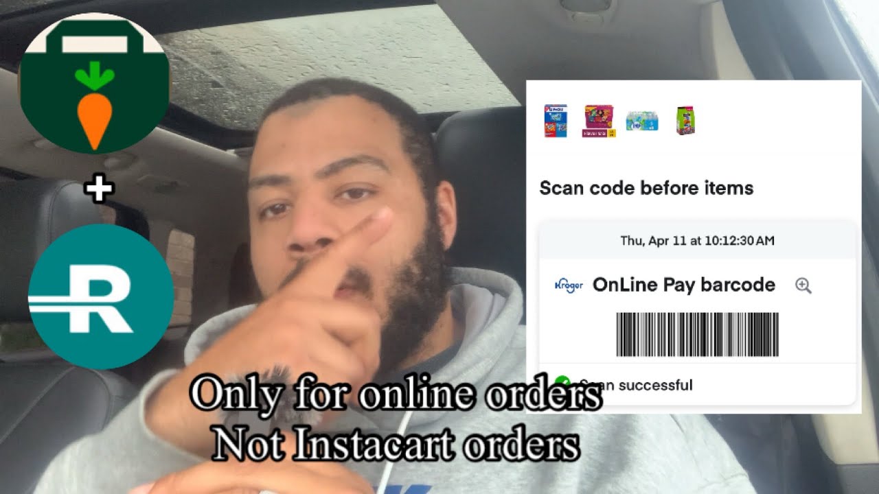 New Barcode For Online Orders Kroger | Thursday Instacart Ride Along ...