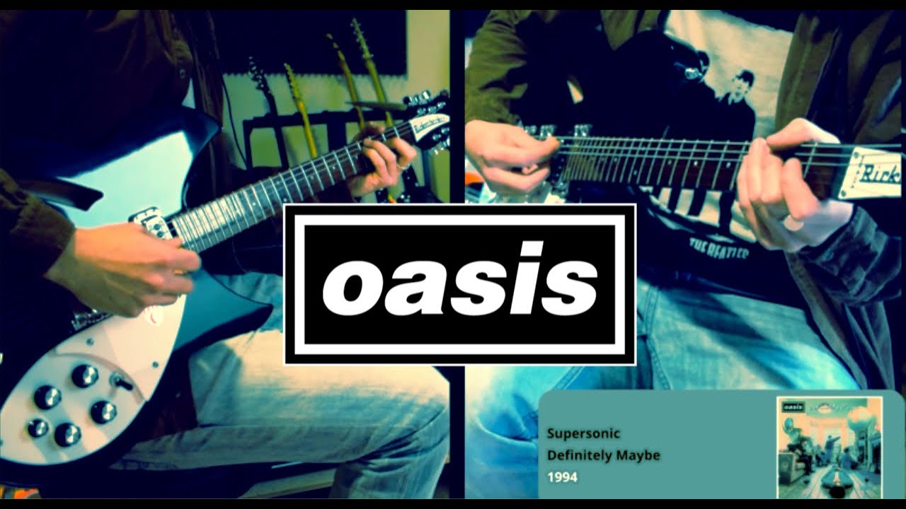 Oasis - 5 famous Guitar Riffs & Solos - Rickenbacker 330 - YouTube