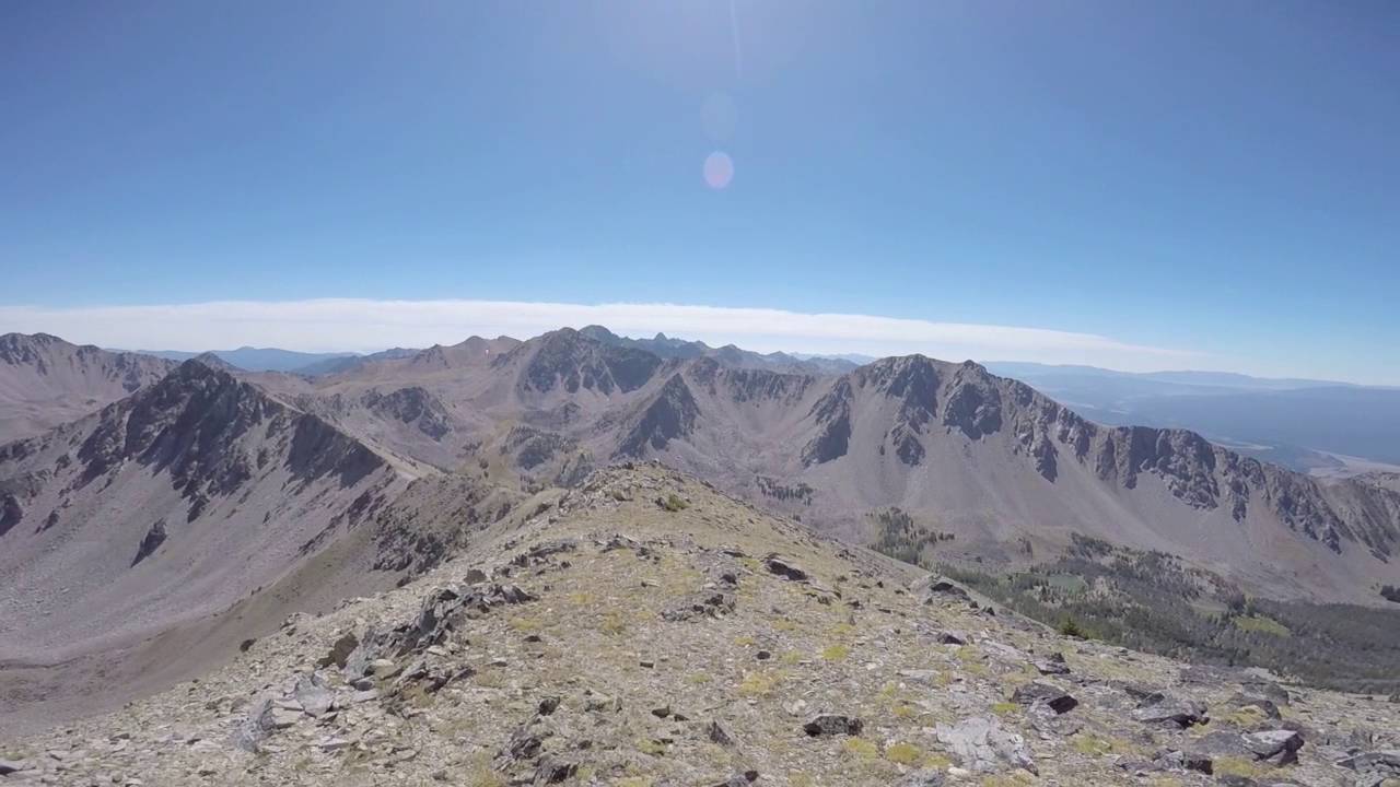 Finger Mountain Summit Panorama - 10,738' - Madison Range - Montana ...