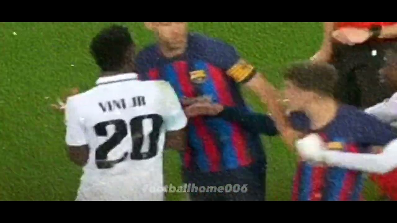 Vinicius and Gavi fight | Barcelona vs Real Madrid | Vinicius Jr and ...
