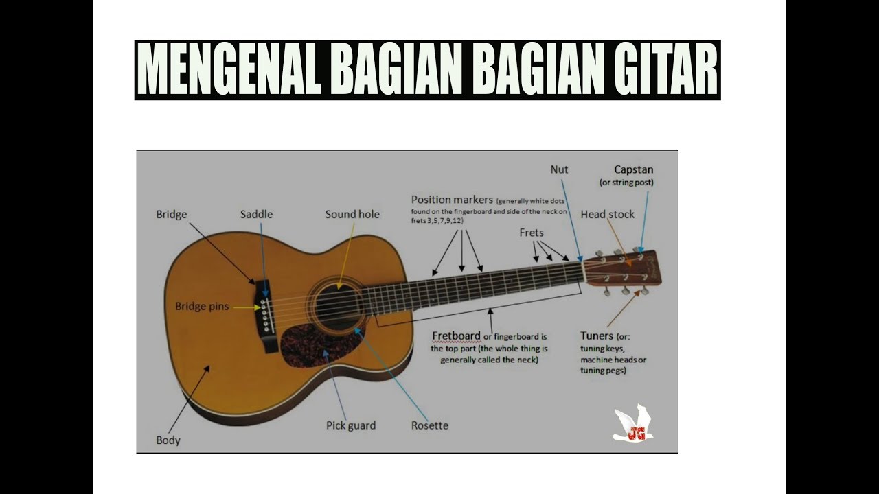 mengenal bagian bagian gitar untuk pemula part1 - YouTube
