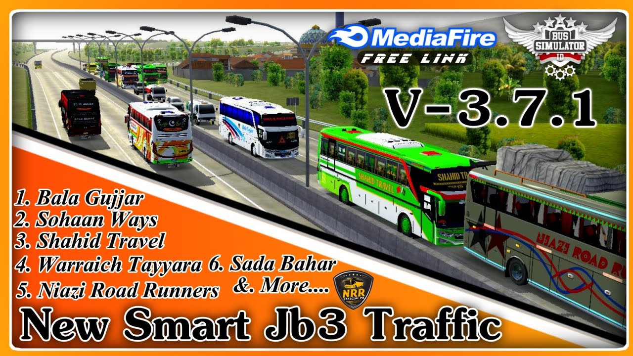 New Smart JB 3 Buses Traffic File || Traffic File CodeName || NRR - YouTube