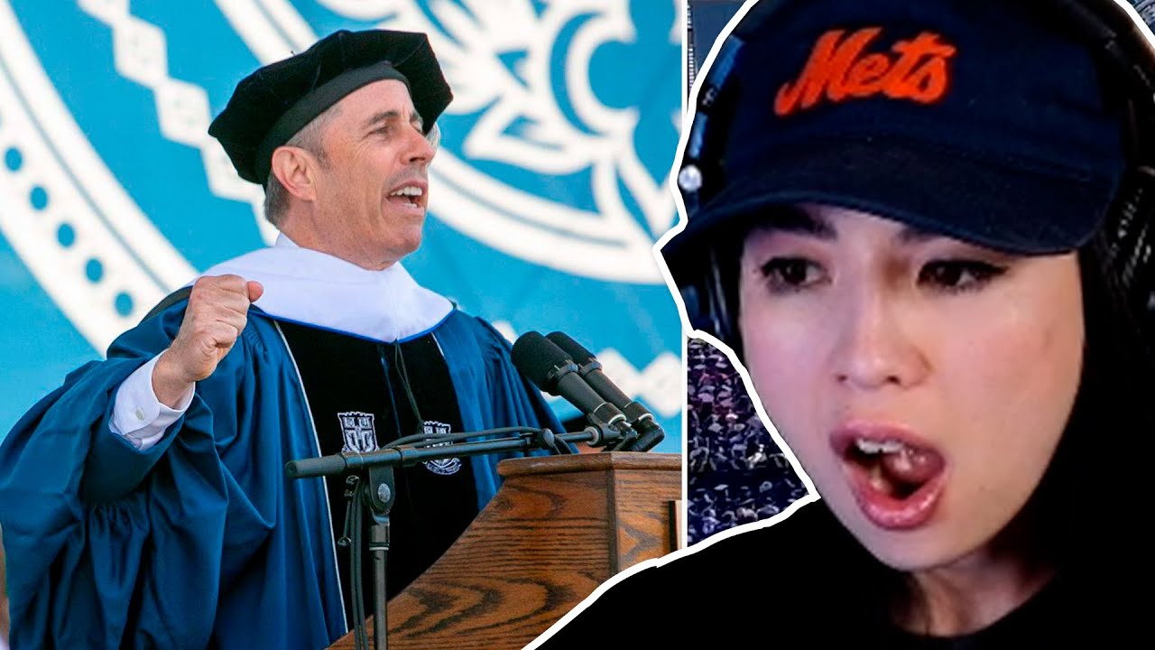 Jerry Seinfeld Booed at Graduation Ceremony | Caroline Kwan - YouTube