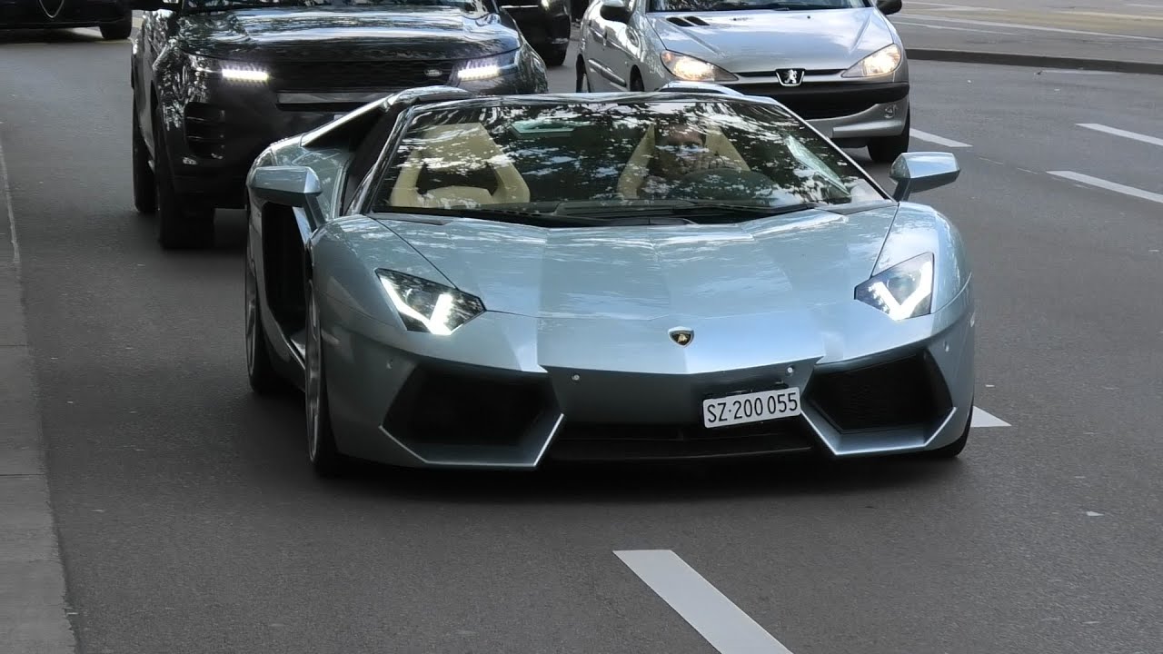 Supercars in Zürich! (2022 - Part 7) Aventador, 430 Scud, Huracan Perf ...