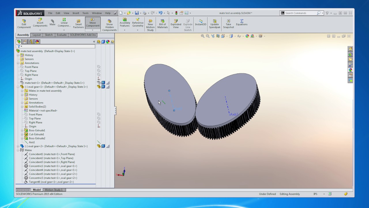 Oval gears Solidworks - YouTube
