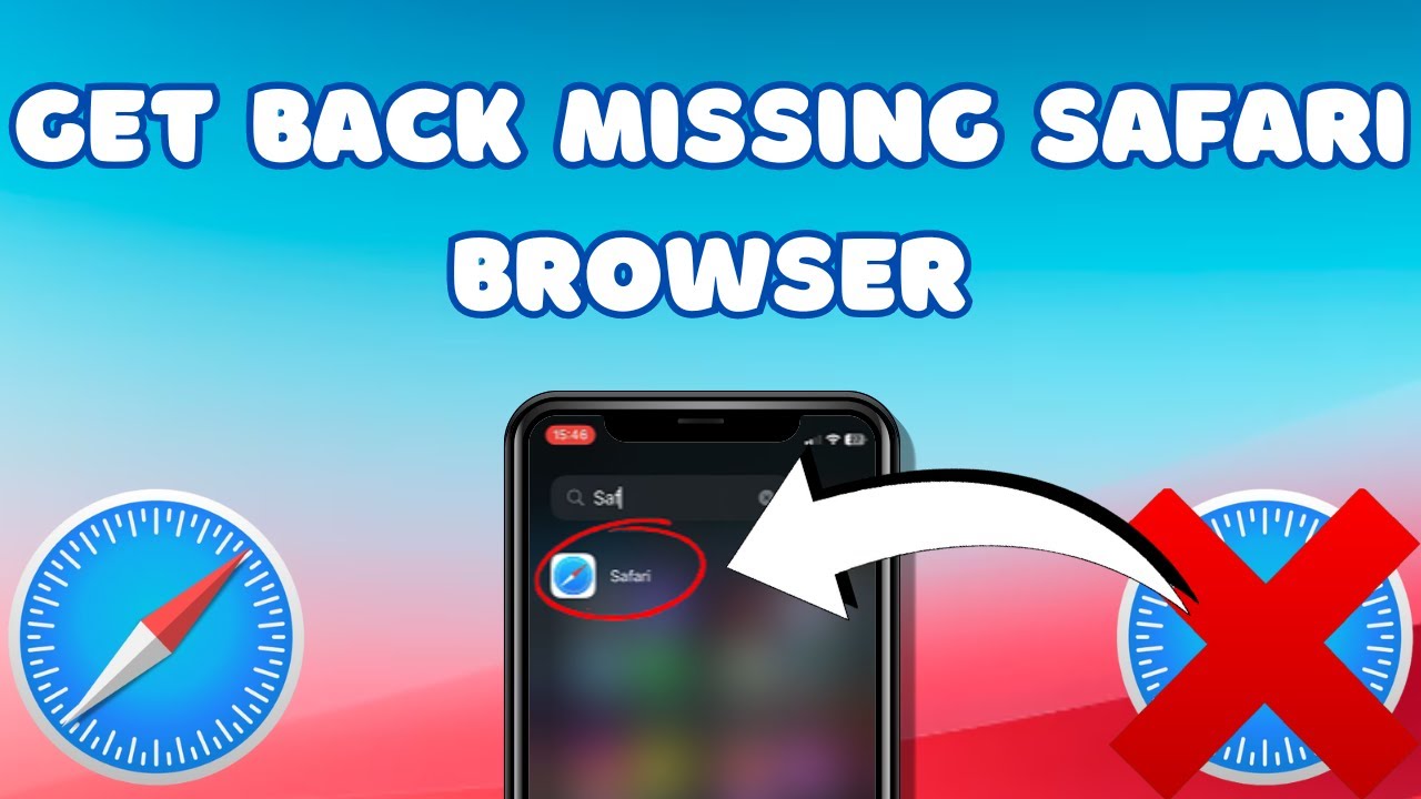 How To Get Back Missing Safari Browser On iPhone /iPad - YouTube