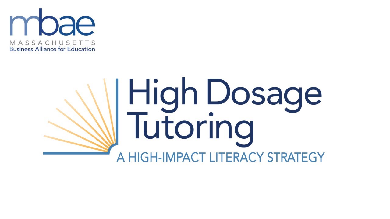 High-Dosage Tutoring: A High-Impact Literacy Strategy Webinar - YouTube