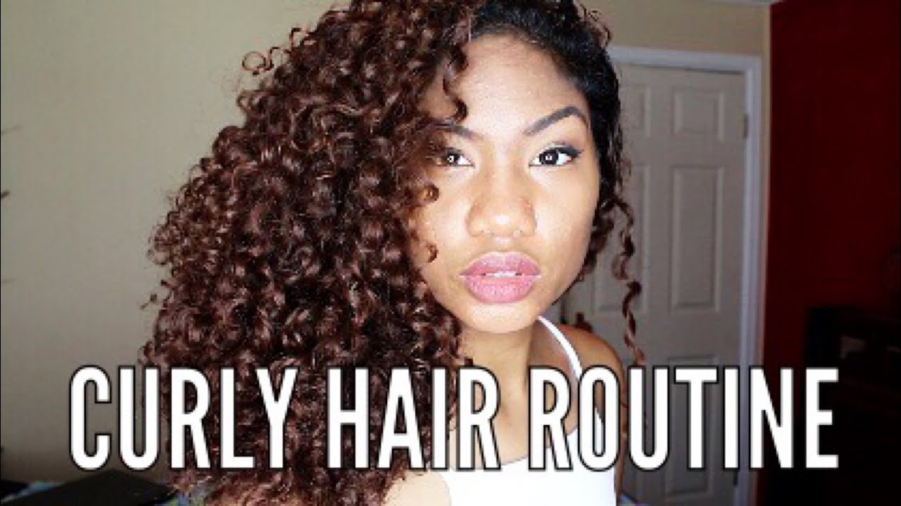 Curly Hair Routine | NeikaSayWhaa - YouTube
