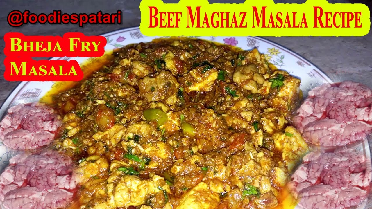 Beef Maghaz Masala 😋😋 | Bheja Fry Masala | Maghaz Fry | @foodiespatari ...
