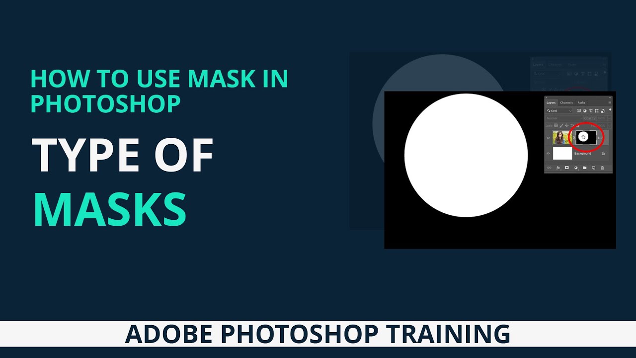 Type Of Masks in Photoshop | Adobe Photoshop CC Training - YouTube