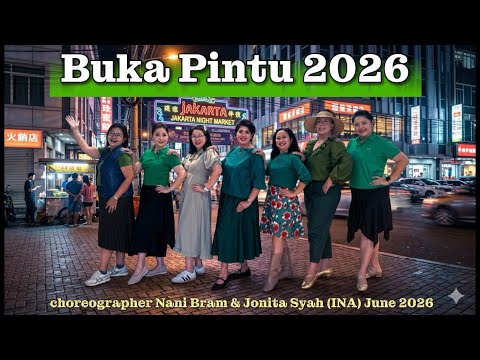 BUKA PINTU 2026 Linedance choreo by Nani Bram & Jonita Syah (INA) demo by Irish Linedance 