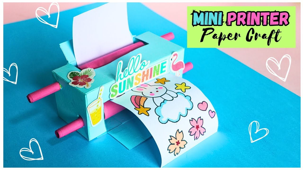 Cute Mini Printer DIY Tutorial #FunFridaysWithSweta - YouTube