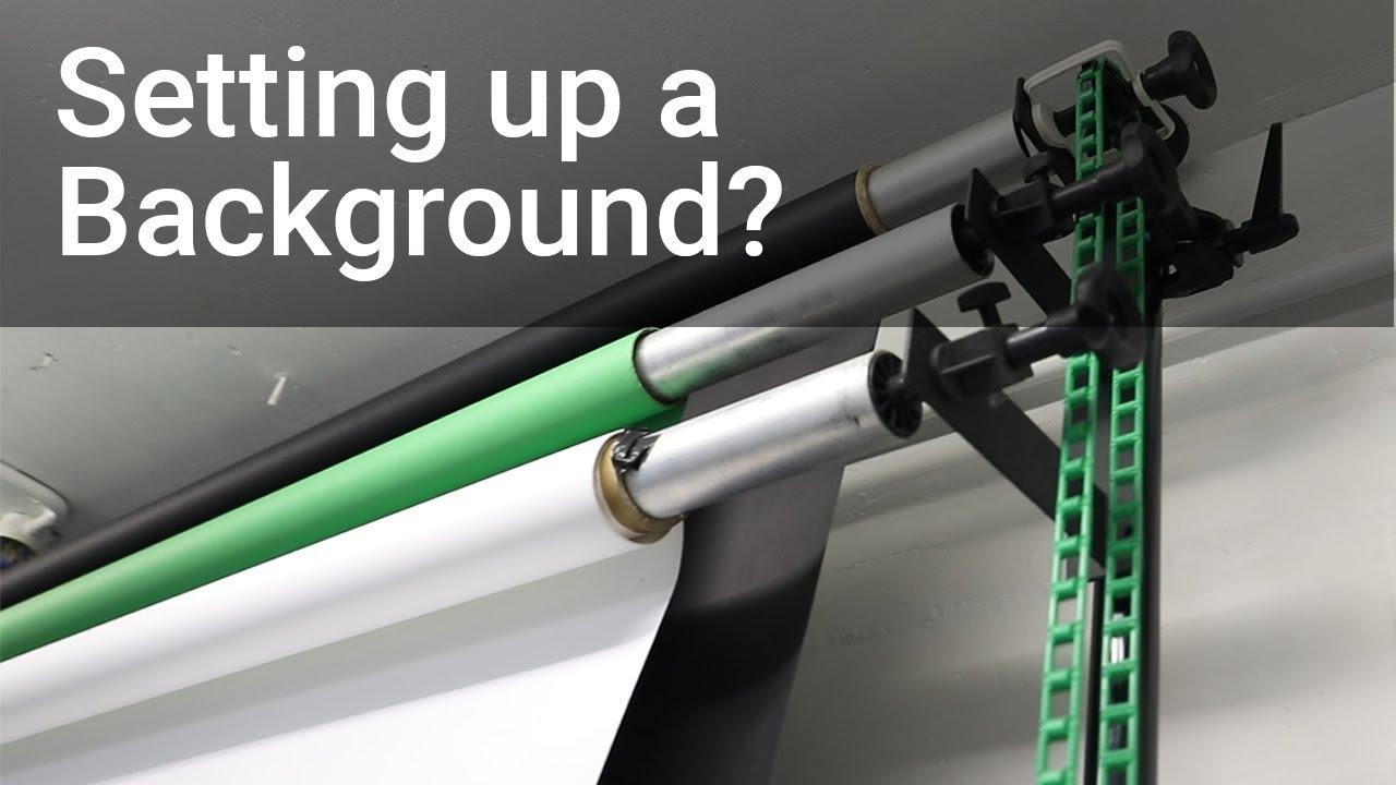 How to set up a fixed background system for a studio (feat. LightPro ...