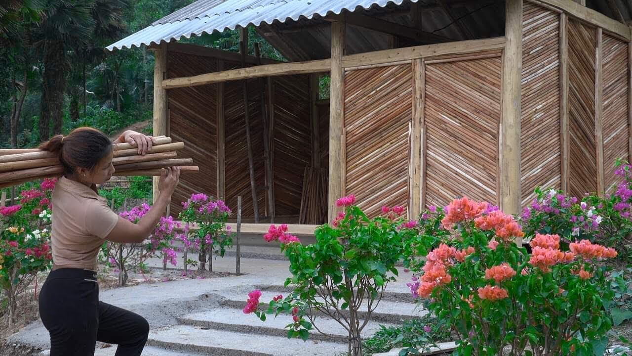 #92: build a farm, how to complete a new house with reused wooden slats ...