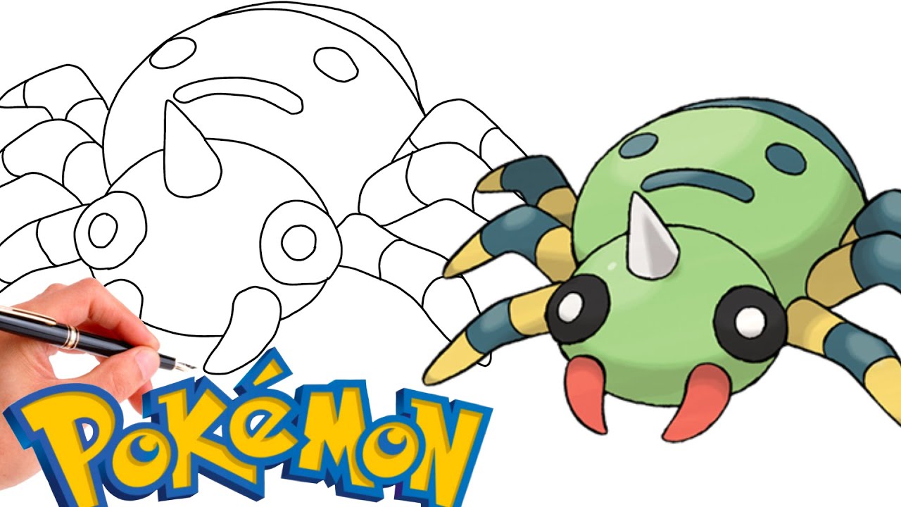 How To Draw SPINARAK POKEMON #167 | Generation 1 - YouTube