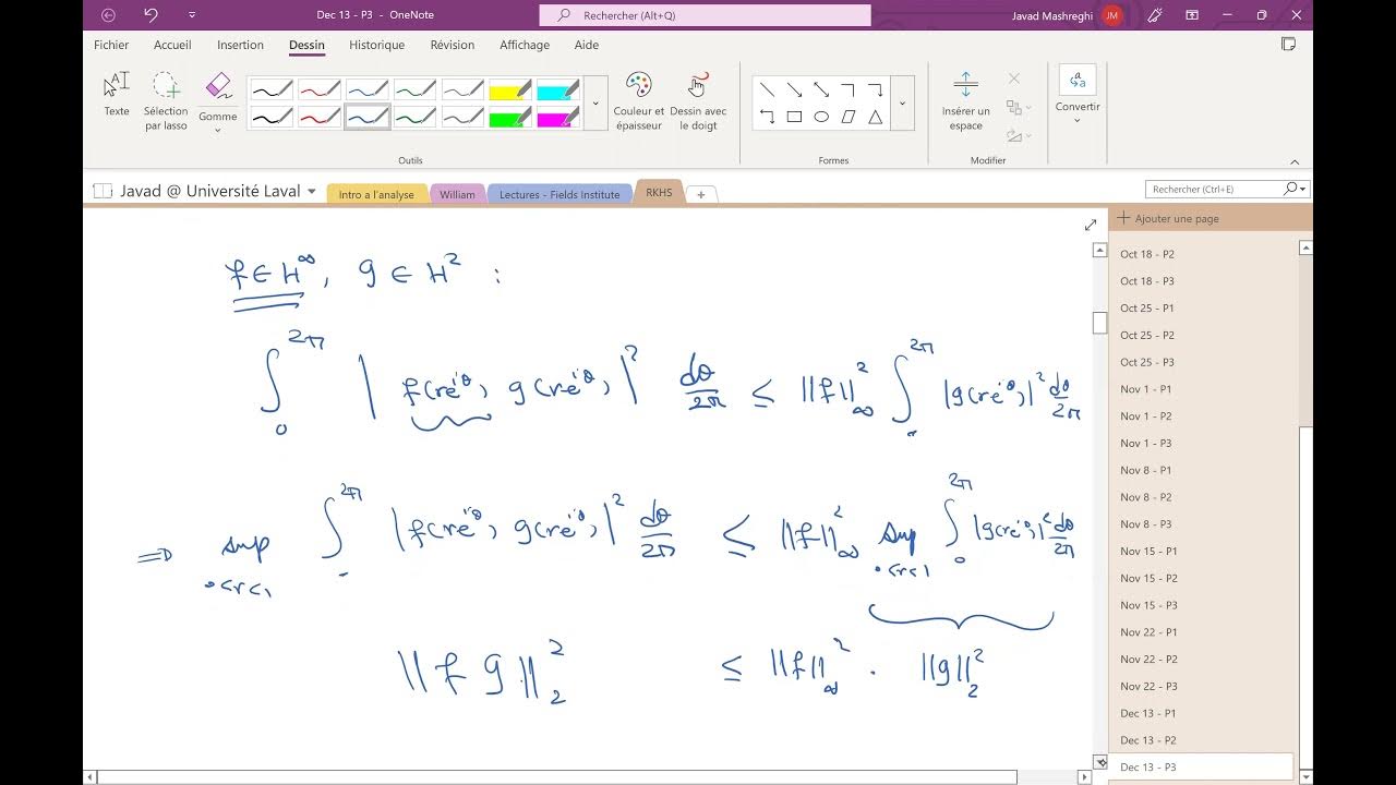 Advanced Course II: Reproducing Kernel Hilbert Space of Analytic Functions Lecture 11: Part 3 ...