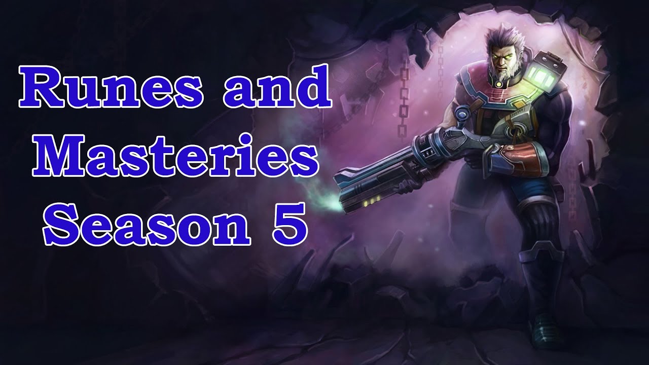 Graves Runes/Masteries Season 5 - YouTube